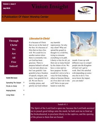 Vision insight july | PDF