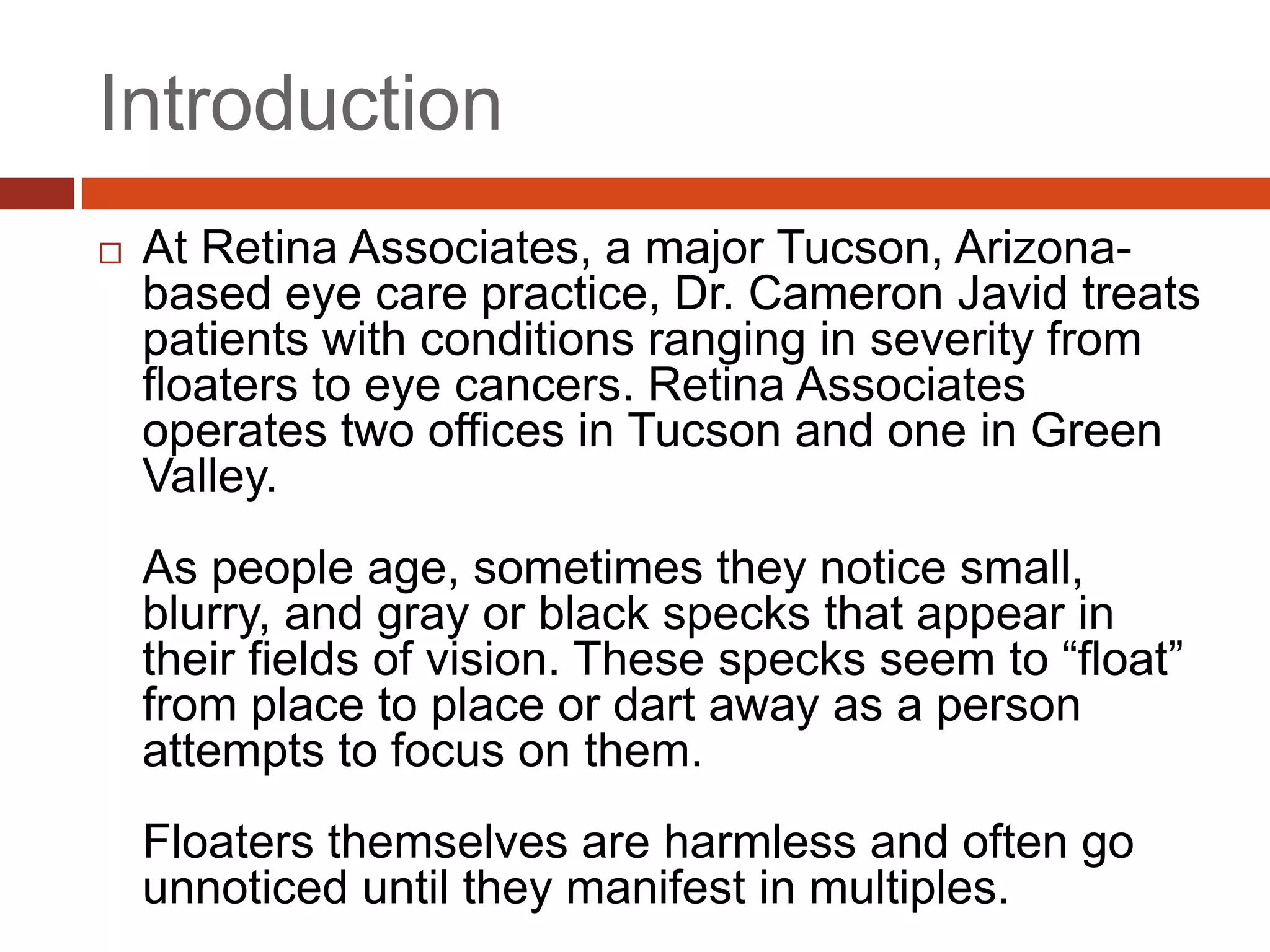 Vision Issues - Floaters | PPTX