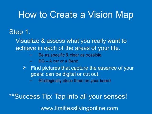 Vision Map Workshop: Create the Life You Want with Vision Maps | PPT