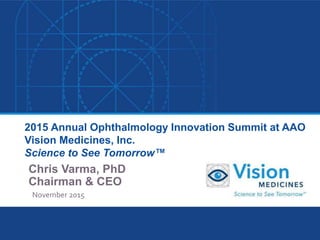 Vision Medicines | PDF