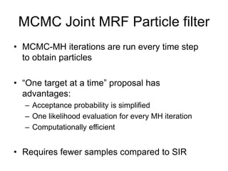 Particle filter and Markov Chain Monte Carlo | PPT