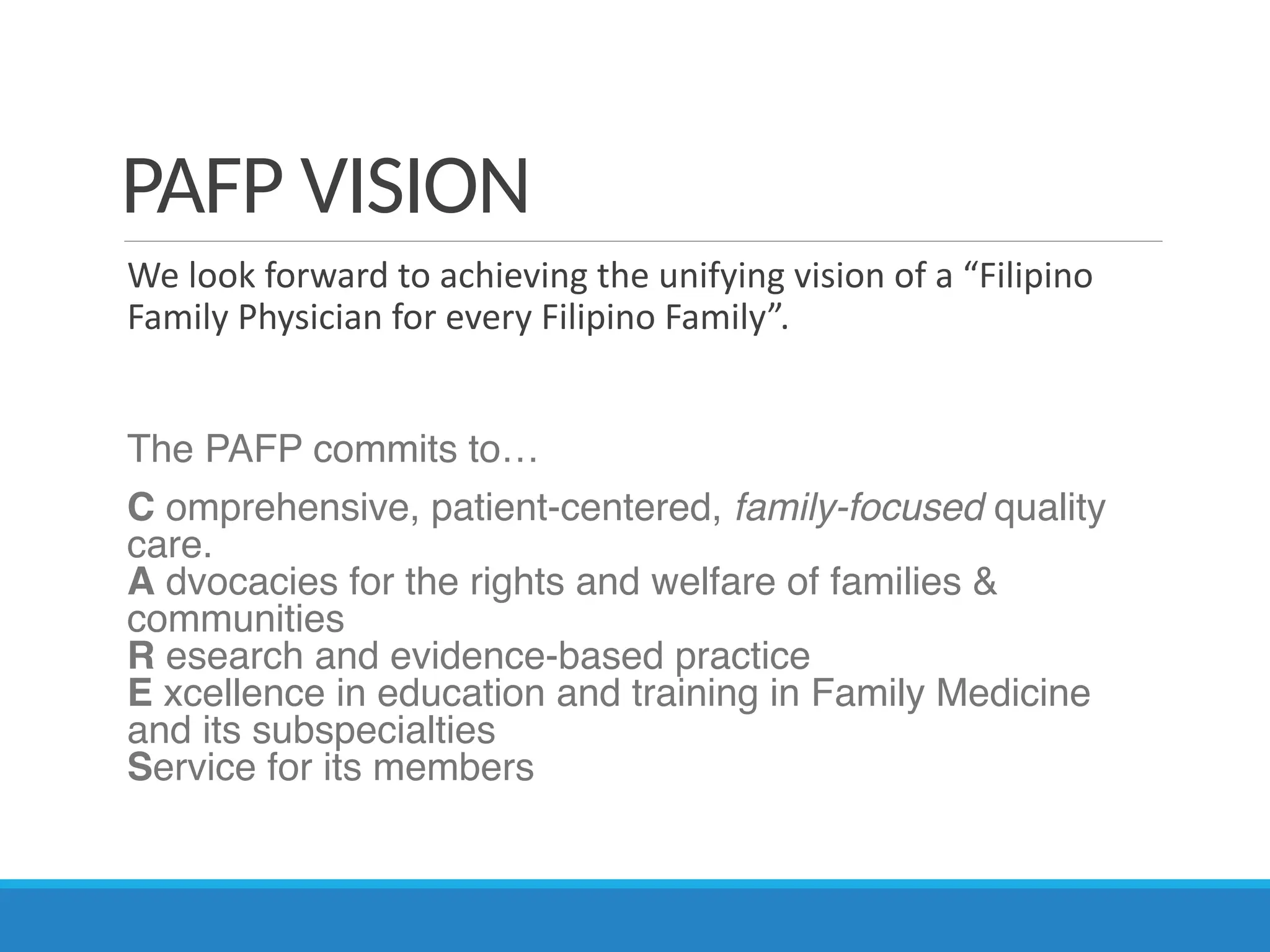 Vision Mision Core Values for MHA. Part of the MHA class is creation of ...