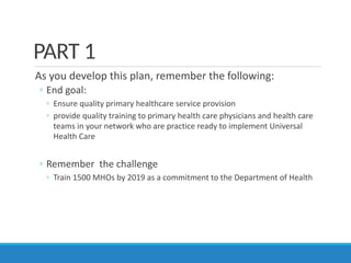 Vision Mision Core Values for MHA. Part of the MHA class is creation of ...