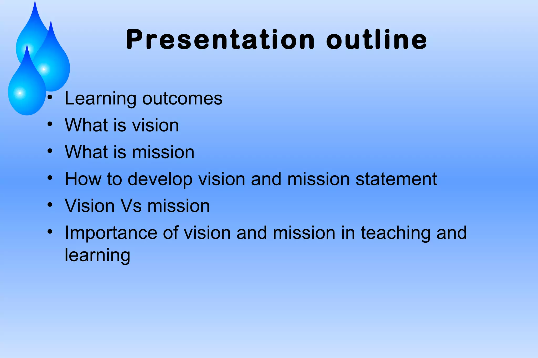 Vision and Mission Statements | PPT