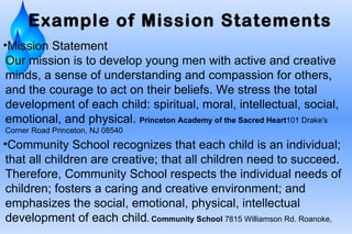 Vision and Mission Statements | PPT