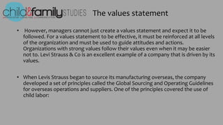 Vision, mission and values statements | PPTX