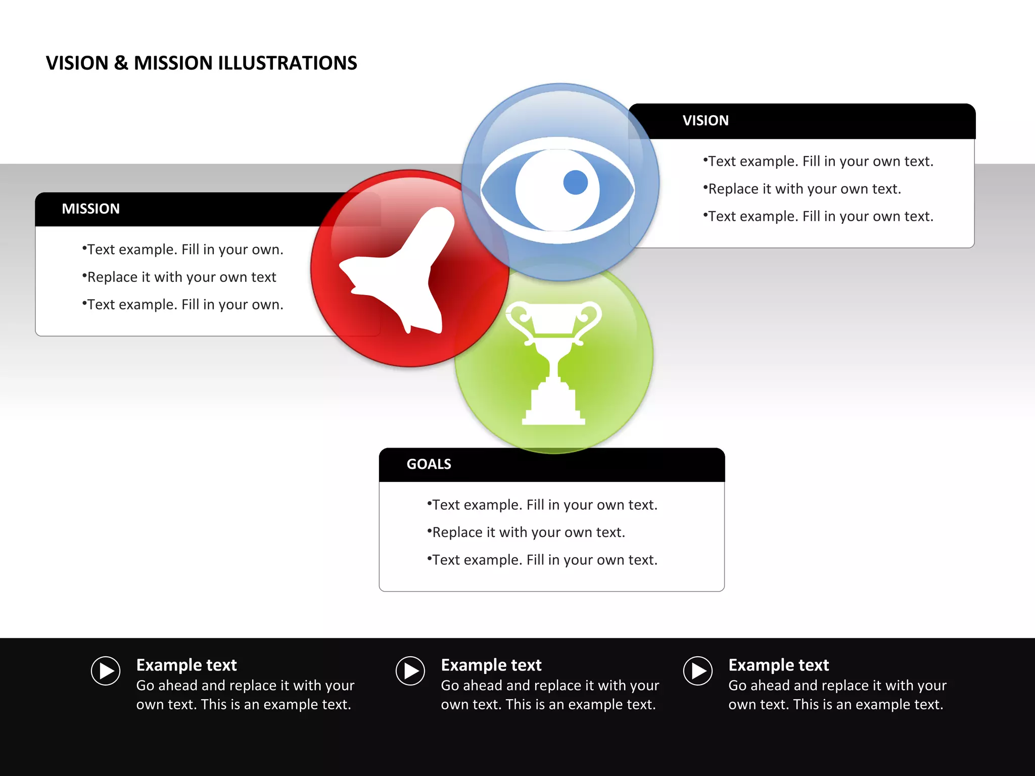Vision & Mission Illustrations Animated | PPT