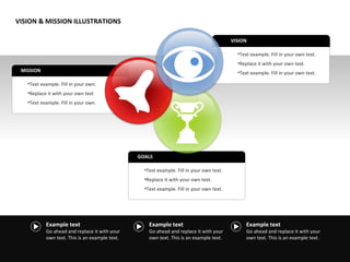 Vision & Mission Illustrations Animated | PPT