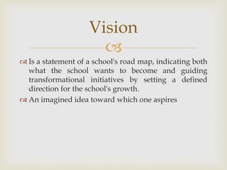 Vision, mission, philosophy and goals | PPTX