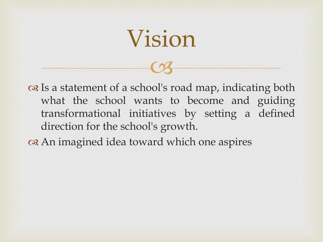 Vision, mission, philosophy and goals | PPTX