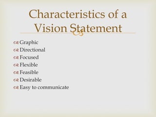 Vision, mission, philosophy and goals | PPTX