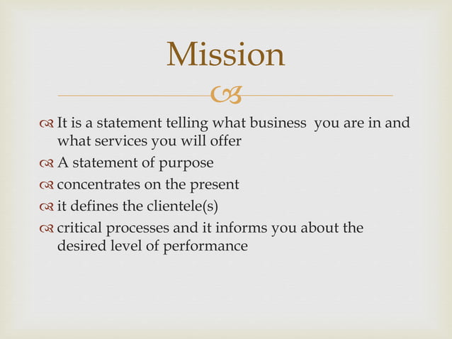 Vision, mission, philosophy and goals | PPTX