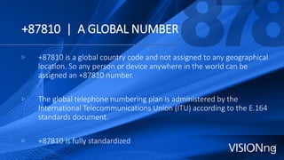 VISIONng - An introduction to +87810 UPT | PPTX