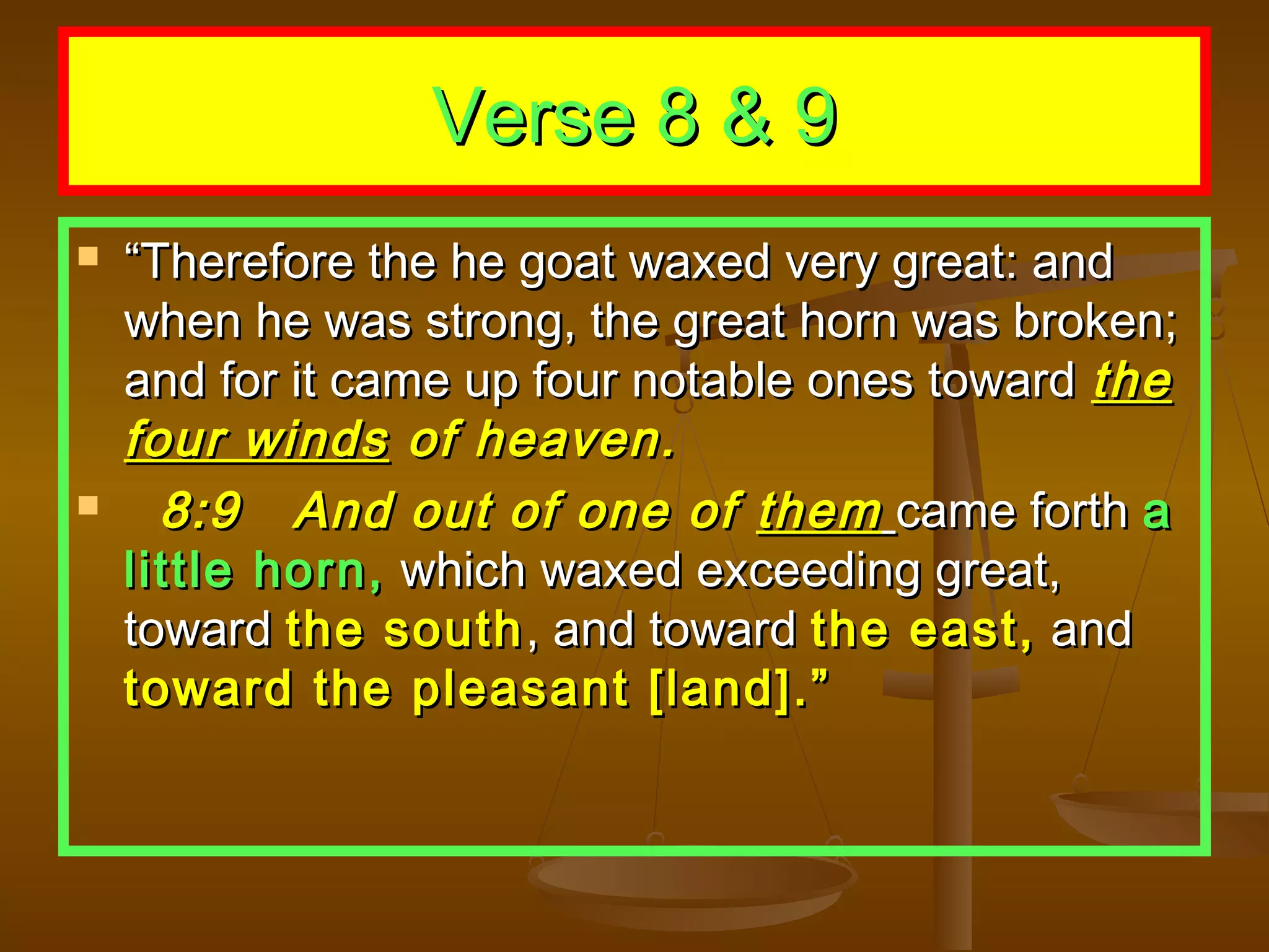 The Vision of Daniel 8 | PPT