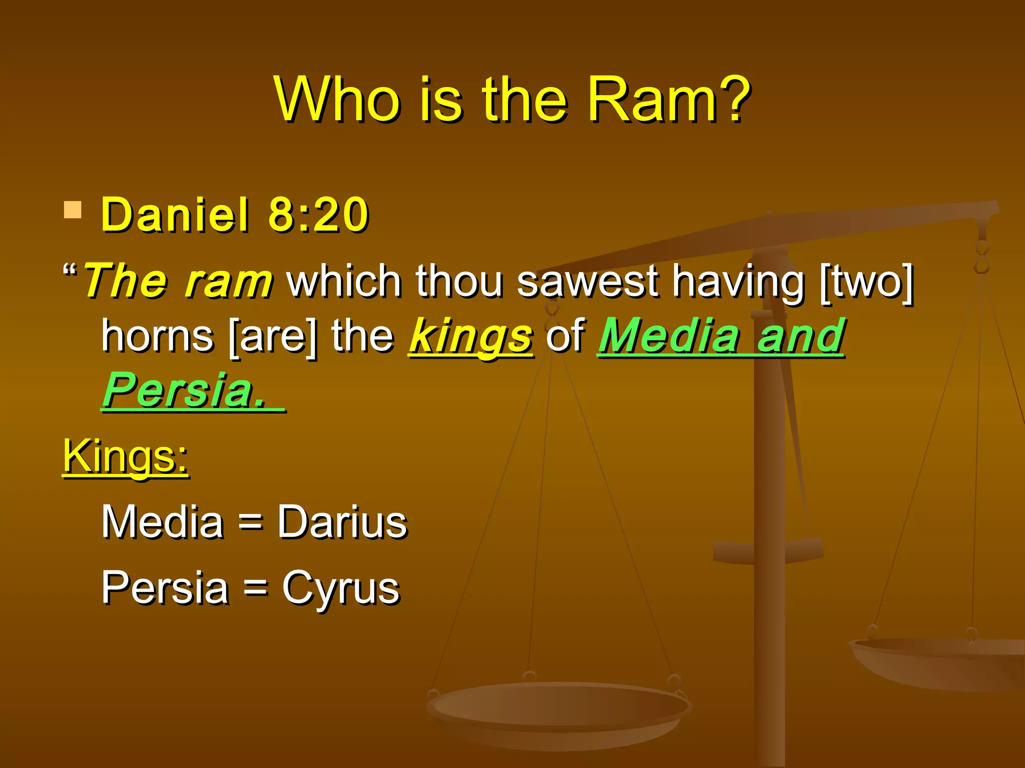 The Vision of Daniel 8 | PPT