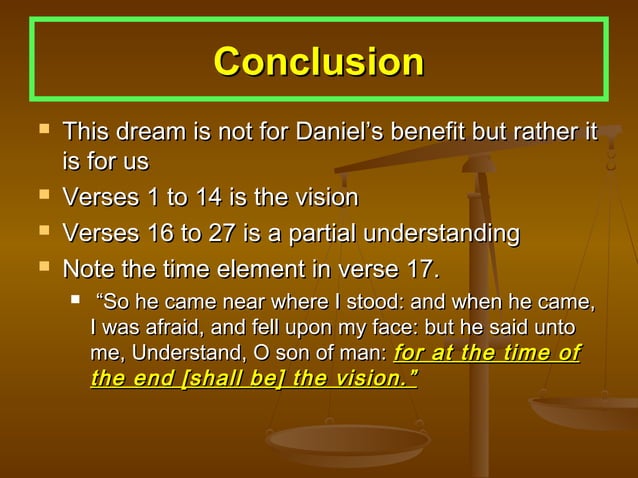 The Vision of Daniel 8 | PPT