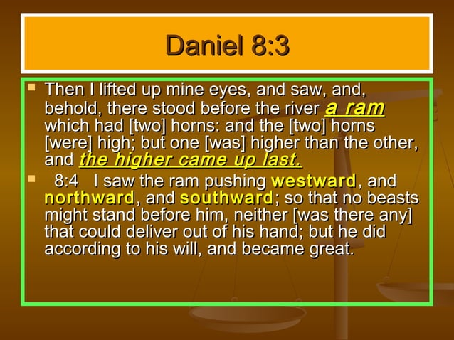 The Vision of Daniel 8 | PPT