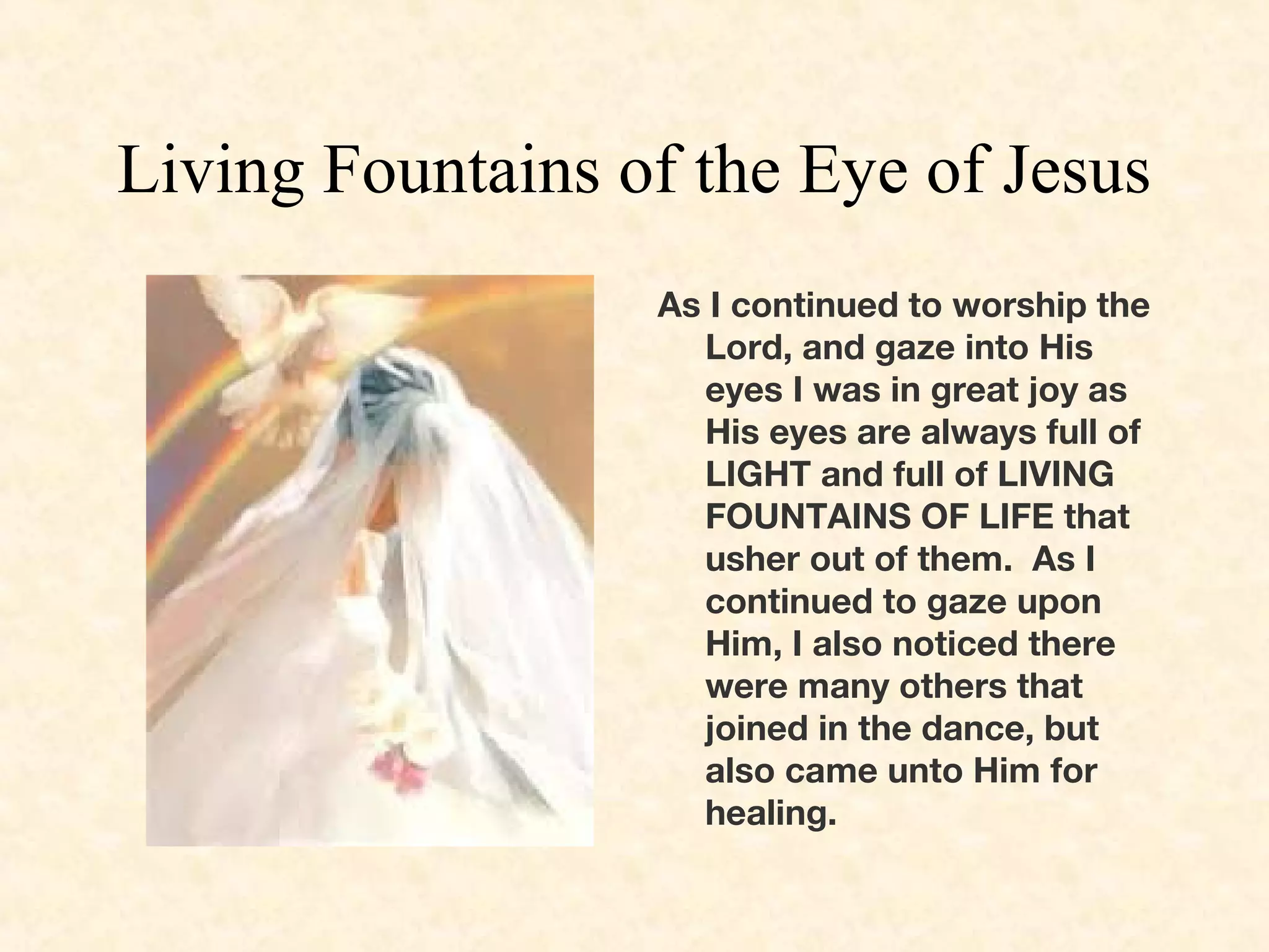 Vision of the Eye of the Lord Guided by His Eye | PPT