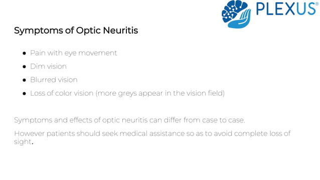 Vision Problems in Multiple Sclerosis | PPTX | Eye and Vision Conditions | Diseases and Conditions