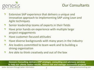 Genesis Consulting | PDF