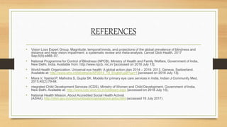 Vision screening and organising eye camps | PPTX