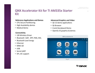 QNX Sales Engineering Presentation | PDF