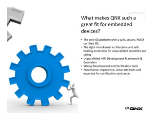 QNX Sales Engineering Presentation | PDF