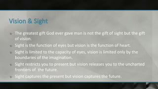 Vision & sight | PPTX