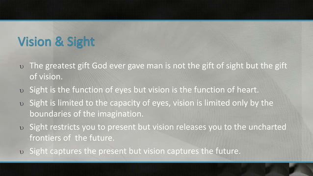 Vision & sight | PPT