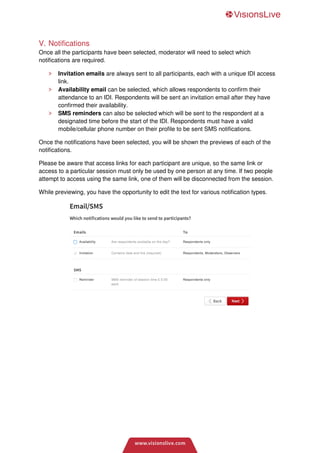 Visionslive How to Create your First IDI | PDF