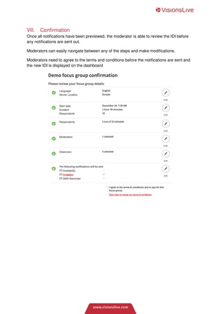 Visionslive How to Create your First IDI | PDF