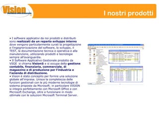 Vision software gestionale | PPT
