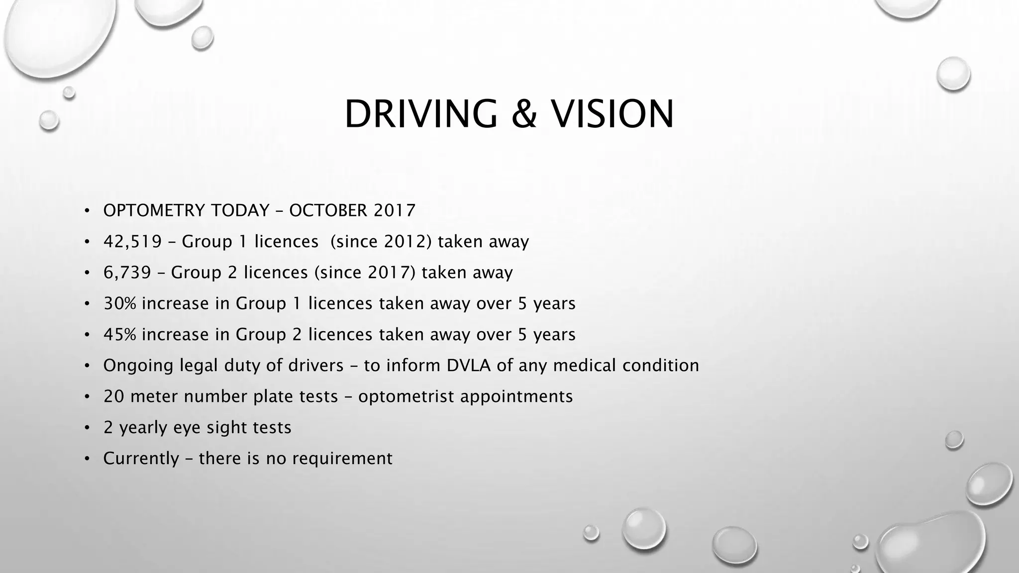 Vision standards for driving in UK | PPTX