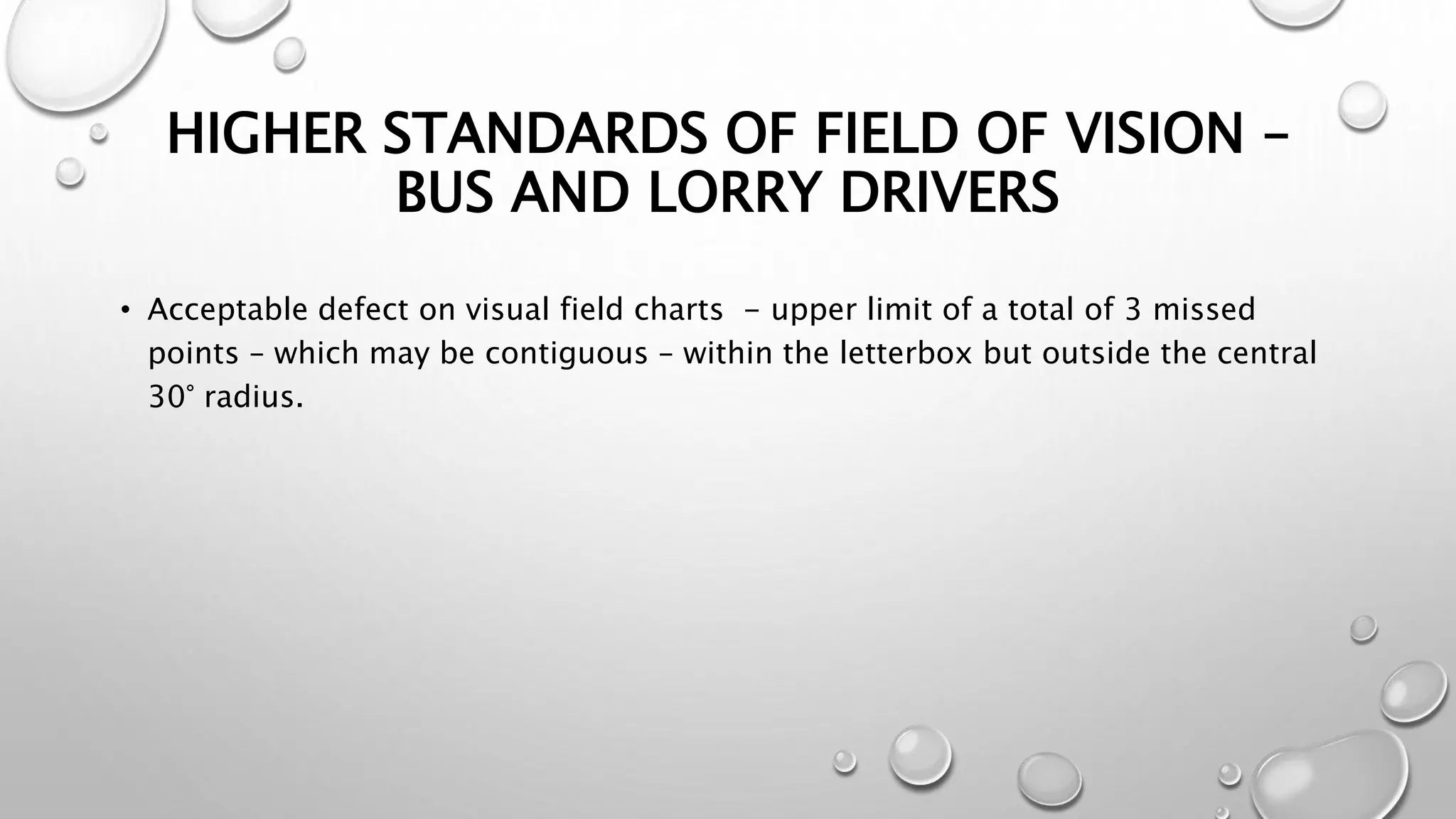 Vision standards for driving in UK | PPTX