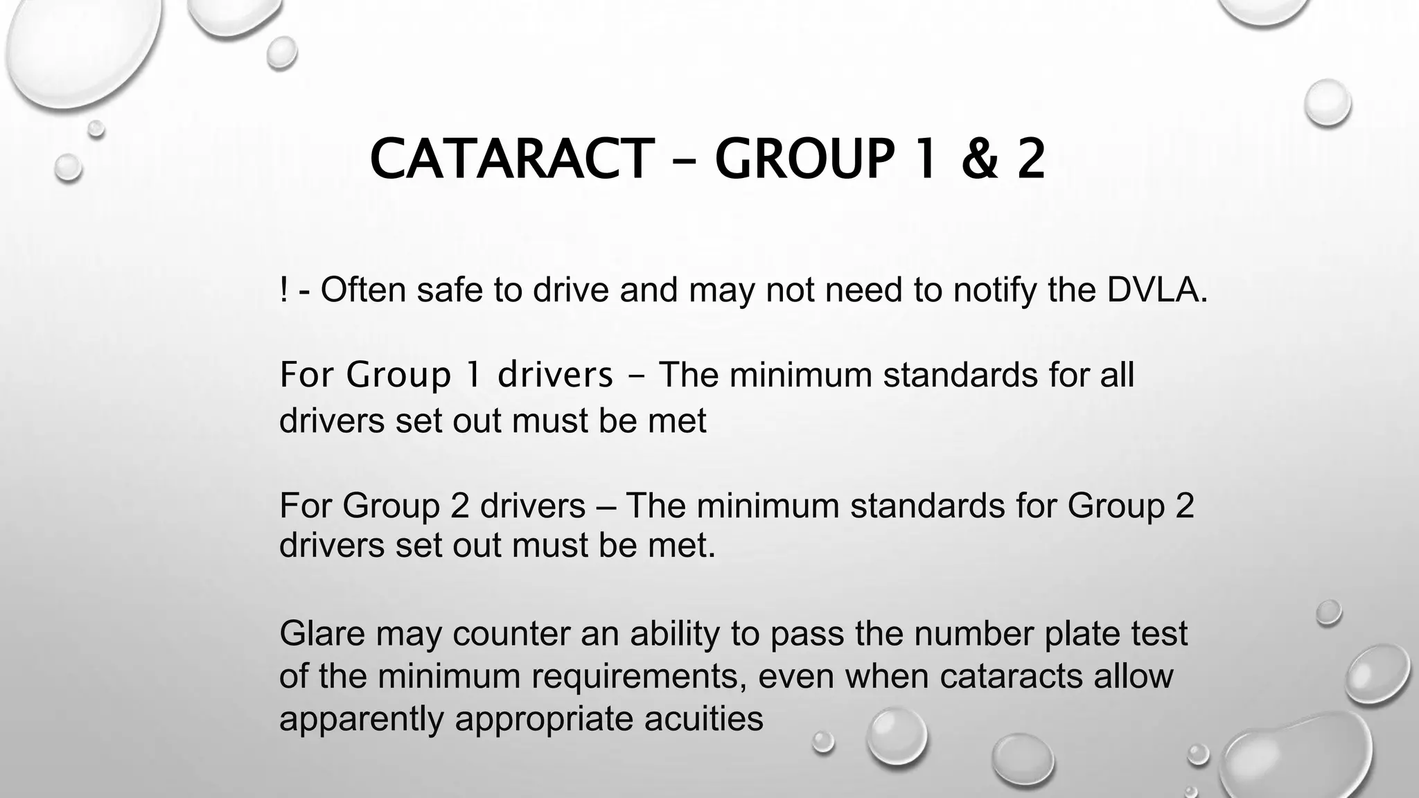 Vision standards for driving in UK | PPTX