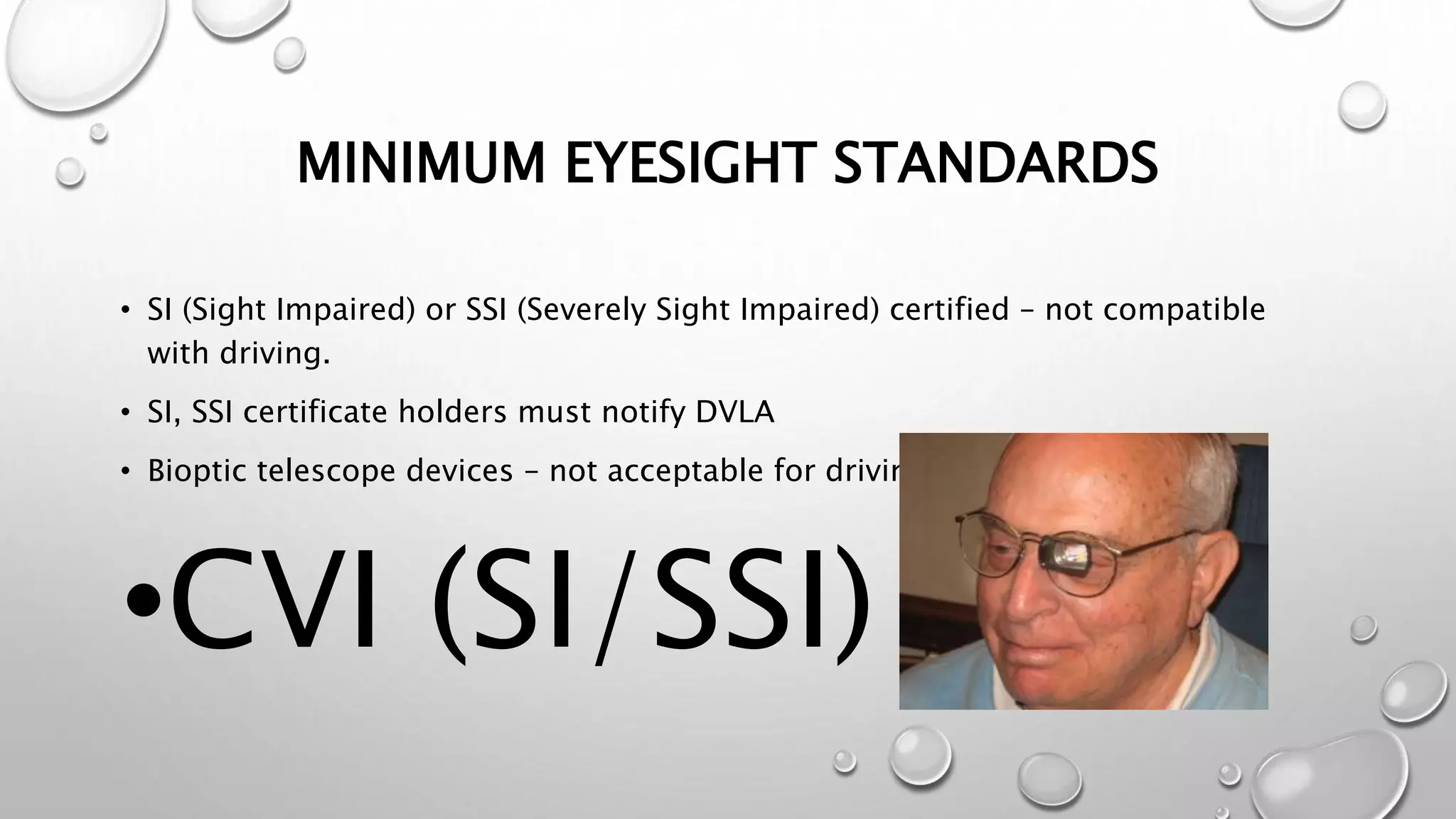 Vision standards for driving in UK | PPTX