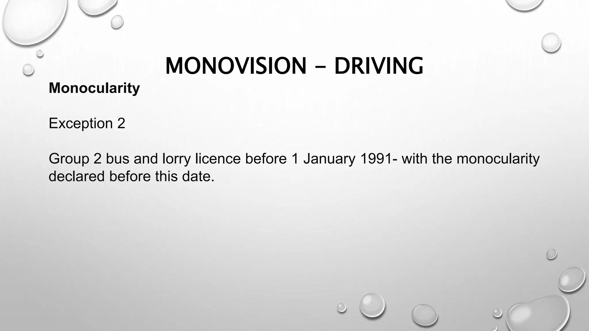 Vision standards for driving in UK | PPTX