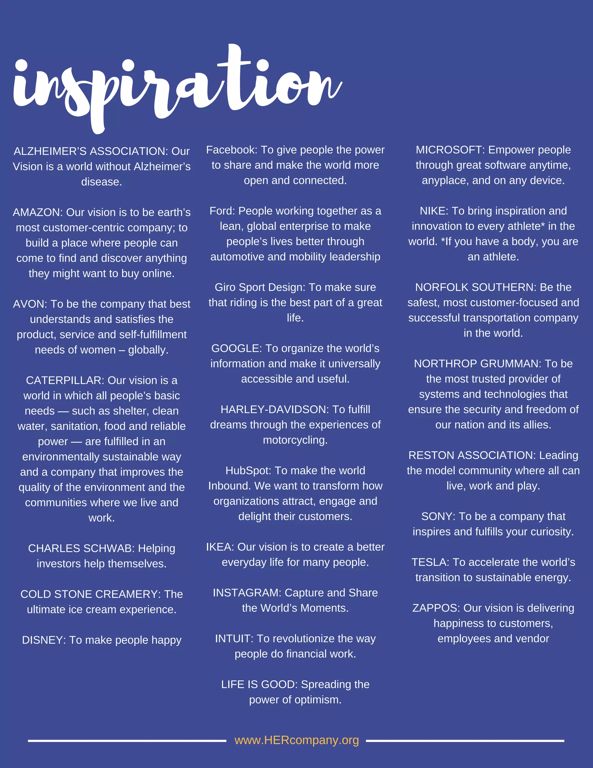 Vision statement worksheet | PDF