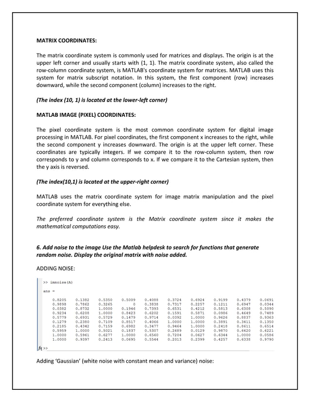 Vision systems_Image processing tool box in MATLAB | PDF