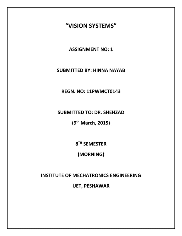 Vision systems_Image processing tool box in MATLAB | PDF