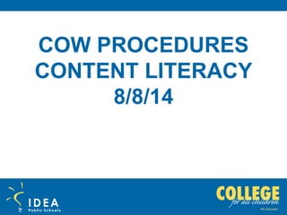 Cow Procedures | PPTX