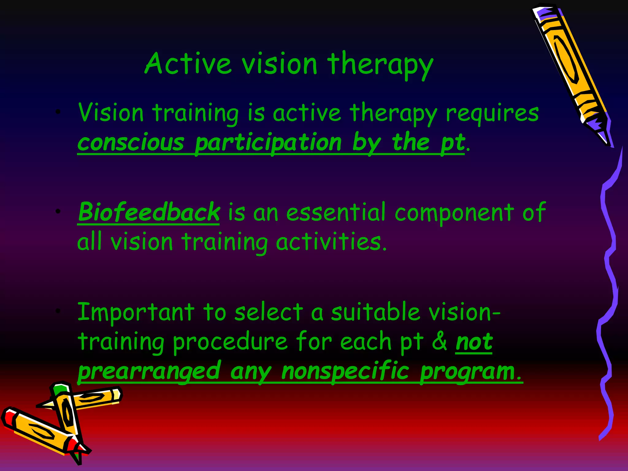 Vision therapy arya | PPT