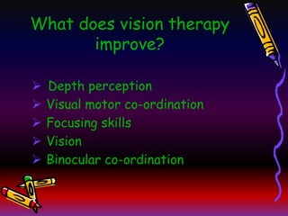 Vision therapy arya | PPT