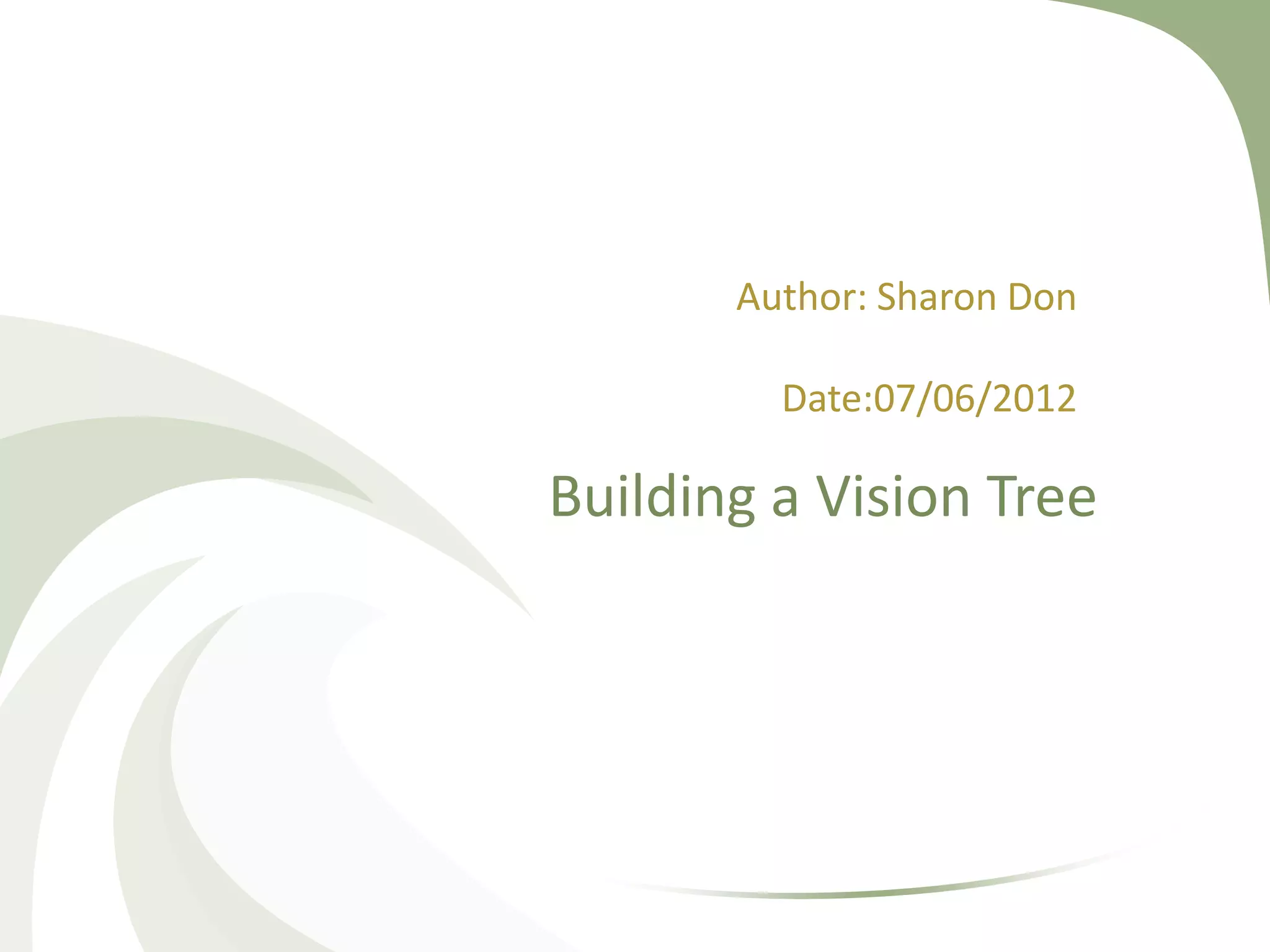 User centred Design Vision tree | PDF