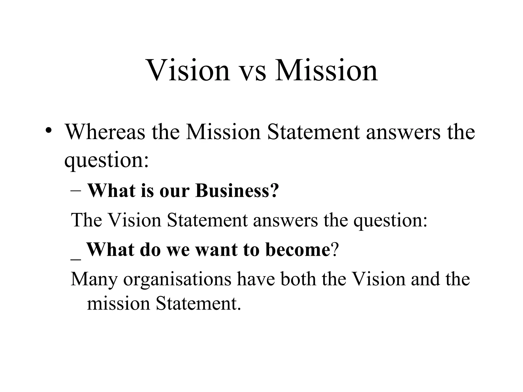 Vision vs mission | PPT