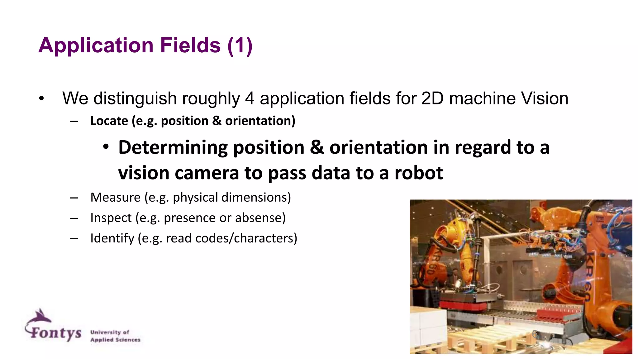 2D machine vision first lecture | PPT