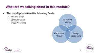 2D machine vision first lecture | PPT