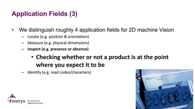 2D machine vision first lecture | PPT