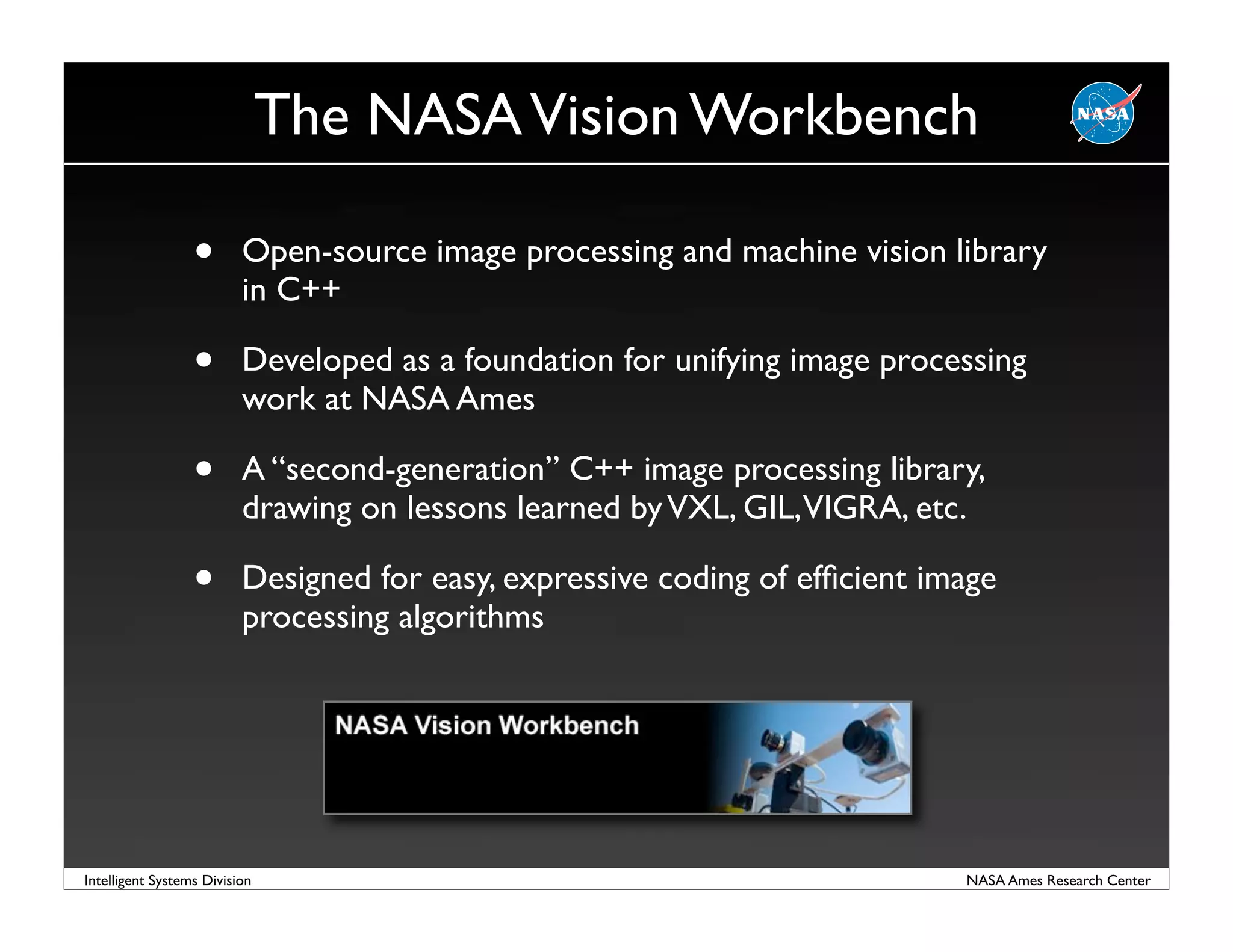 The NASA Vision Workbench: Reflections on Image Processing in C++ | PDF