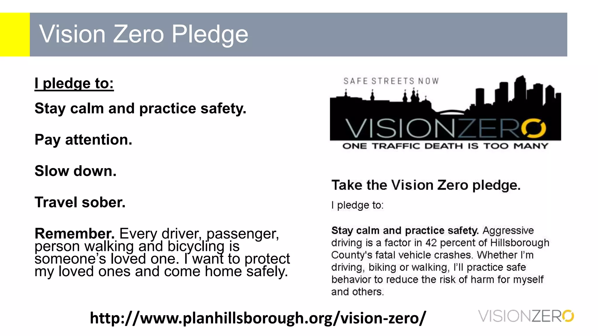 Hillsborough MPO Vision Zero | PPTX | Injuries | Diseases and Conditions